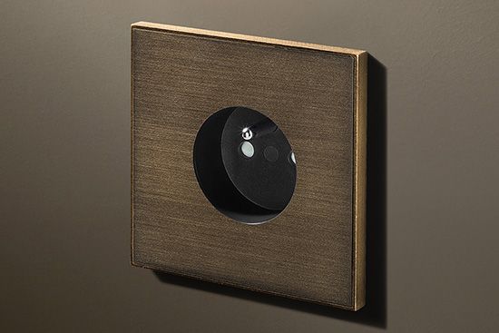 Lithoss Squares (19) stopcontact bronze antique